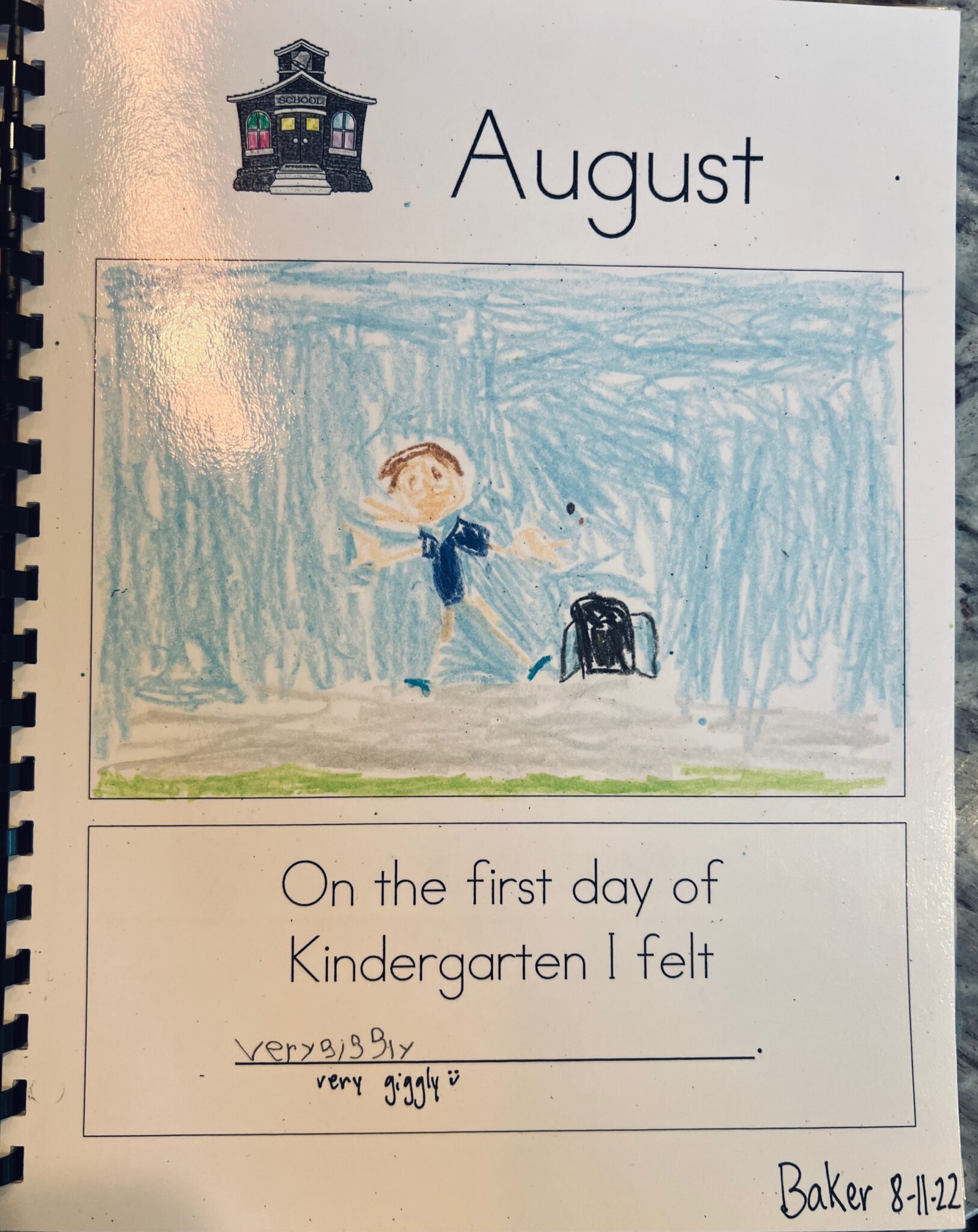 How Kindergarten Writing Prompts Can Show Amazing Growth From August To ...