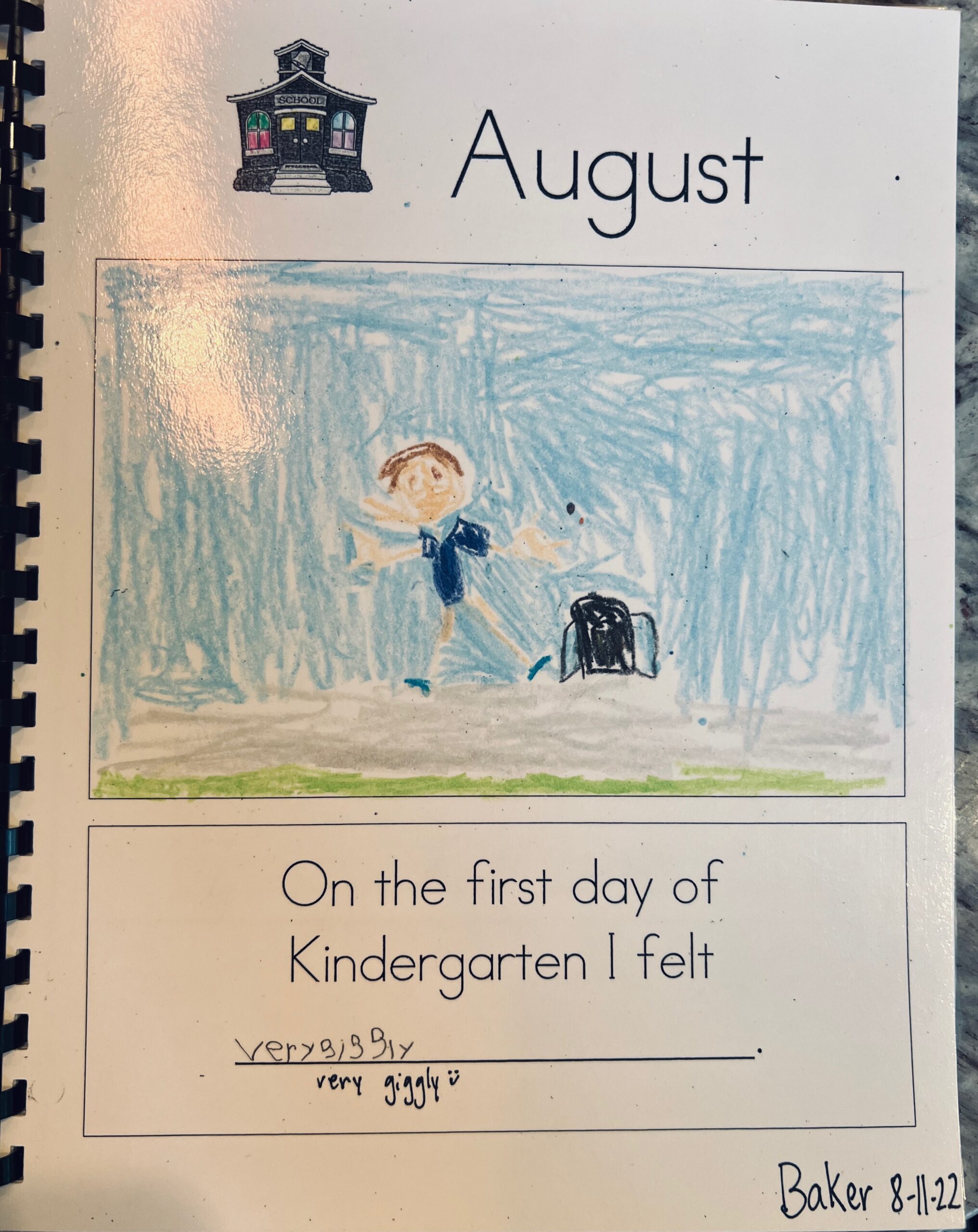 How Kindergarten Writing Prompts Can Show Amazing Growth From August To ...