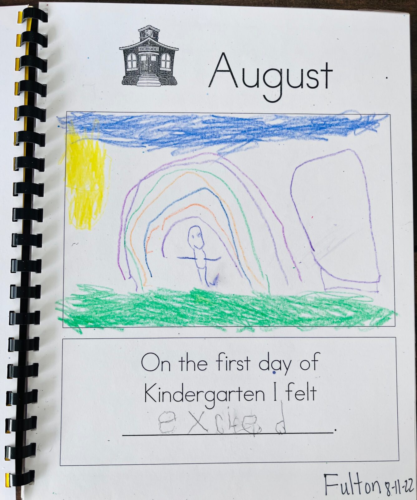 How Kindergarten Writing Prompts Can Show Amazing Growth From August To ...