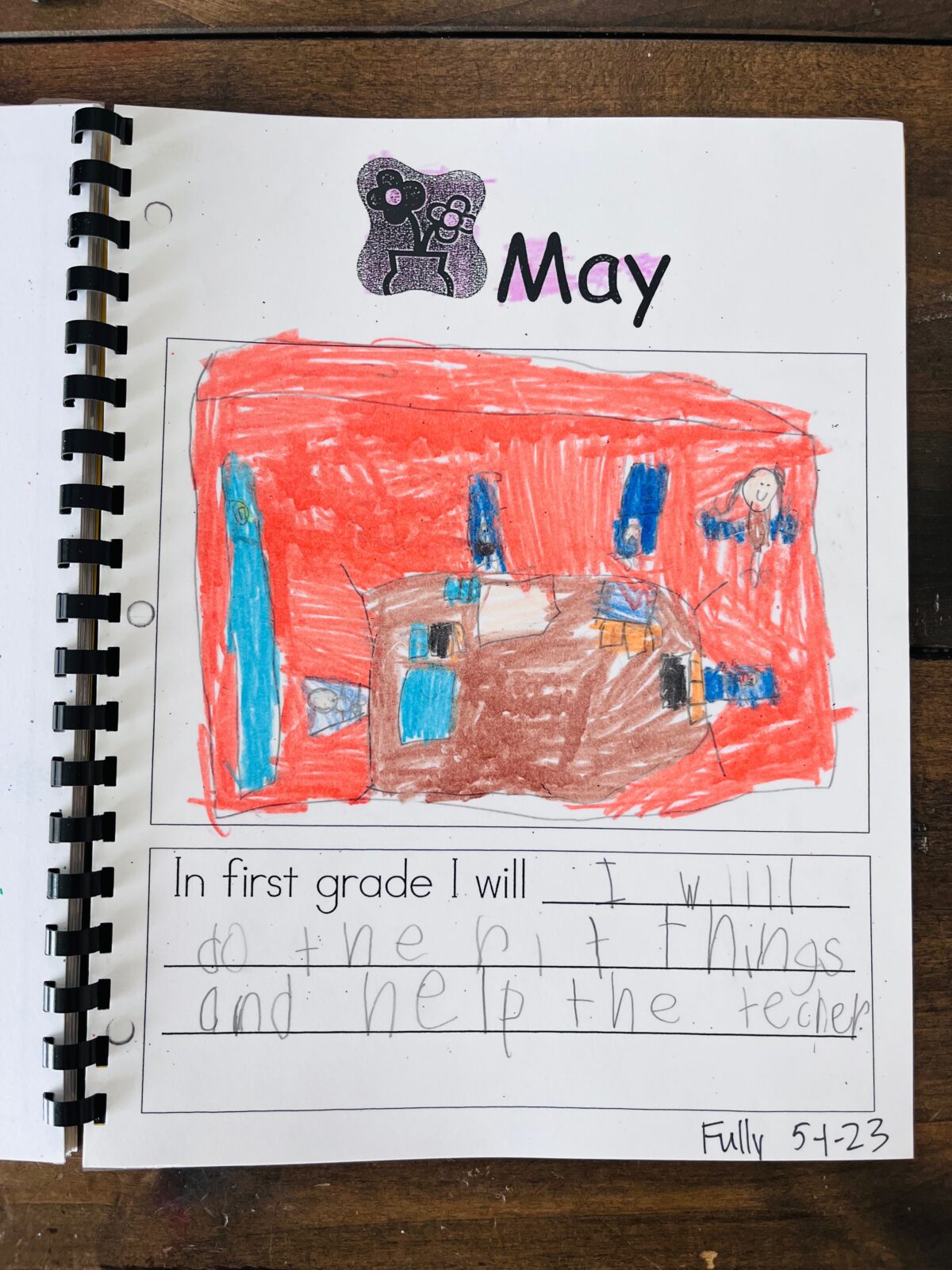 How Kindergarten Writing Prompts Can Show Amazing Growth From August To ...