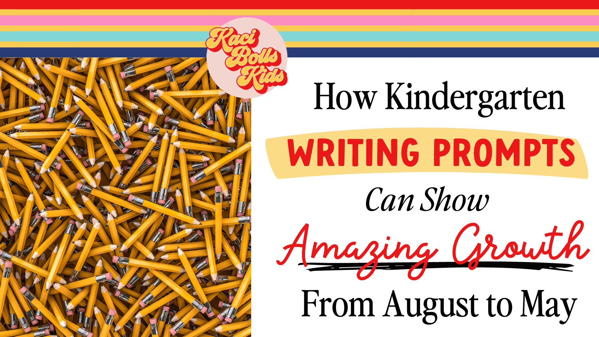 How Kindergarten Writing Prompts Can Show Amazing Growth From August To ...