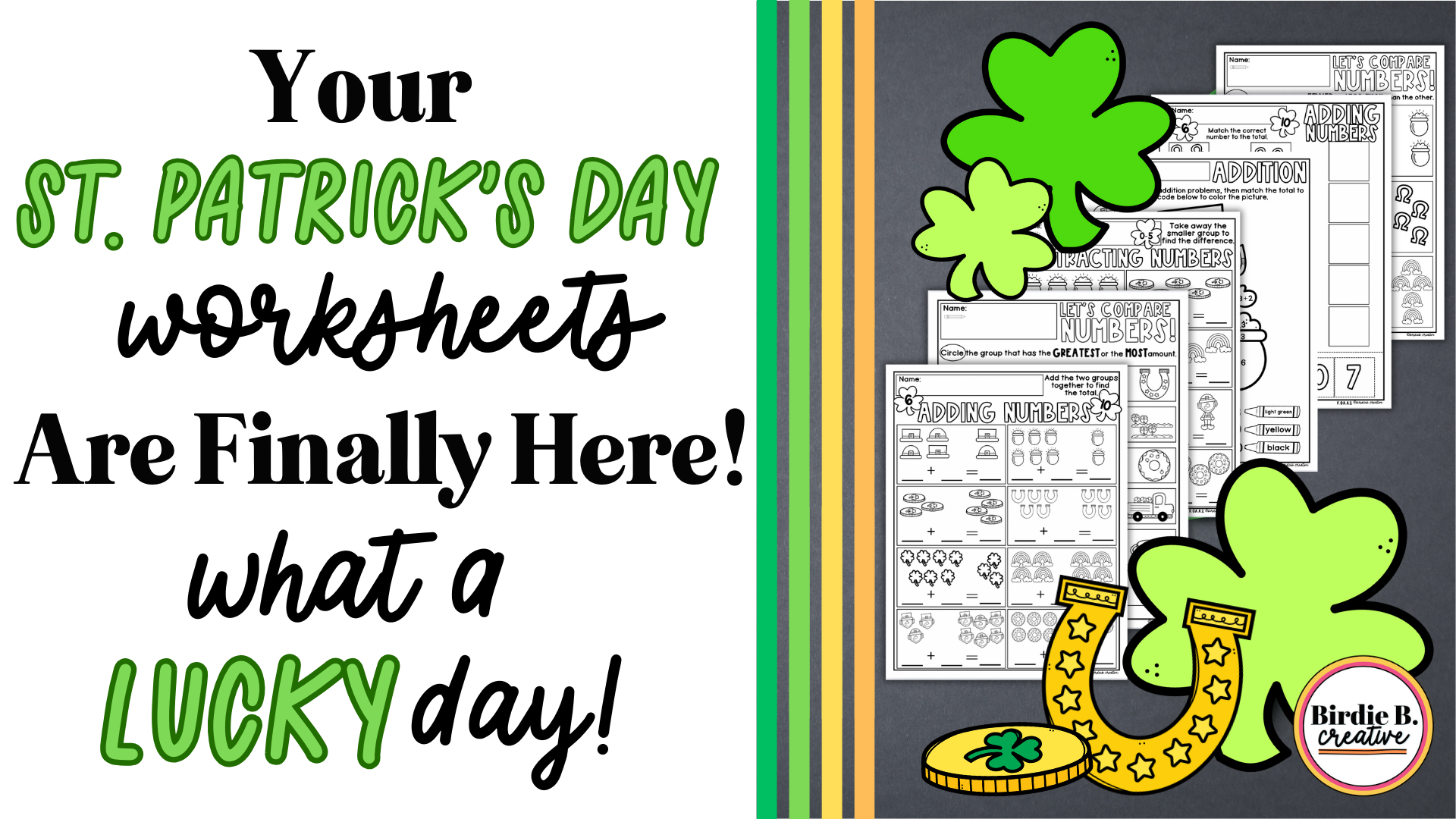 Your St. Patrick's Day Worksheets Are Finally Here! What A Lucky Day ...
